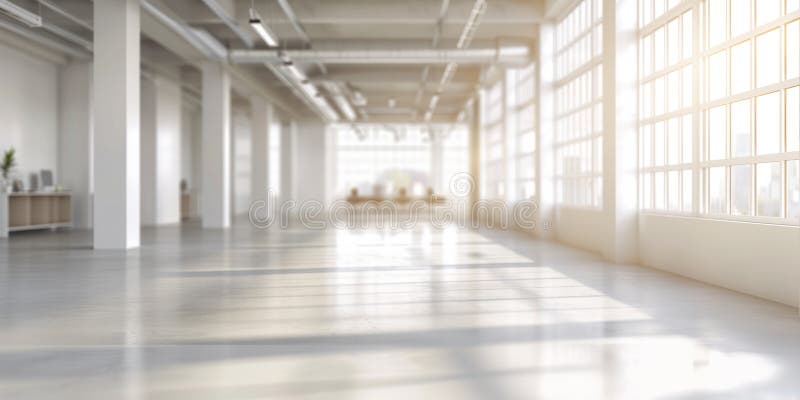 Empty Room with Multiple Windows Stock Photo - Image of unoccupied ...