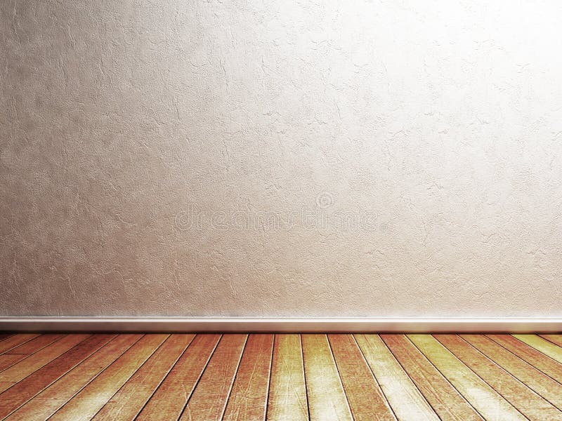 Empty Room in the Muted Colors Stock Illustration - Illustration of ...