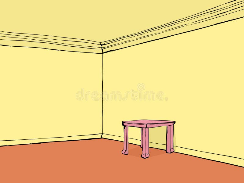 Empty Room Cartoon stock vector. Illustration of real - 39366890