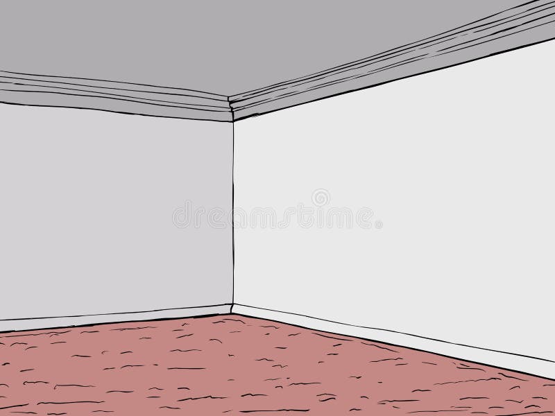 Empty Room Cartoon stock vector. Illustration of real - 39366890
