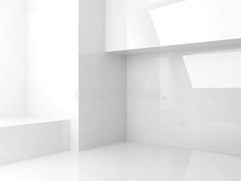 3d Render, Empty Room Interior Background Stock Illustration ...