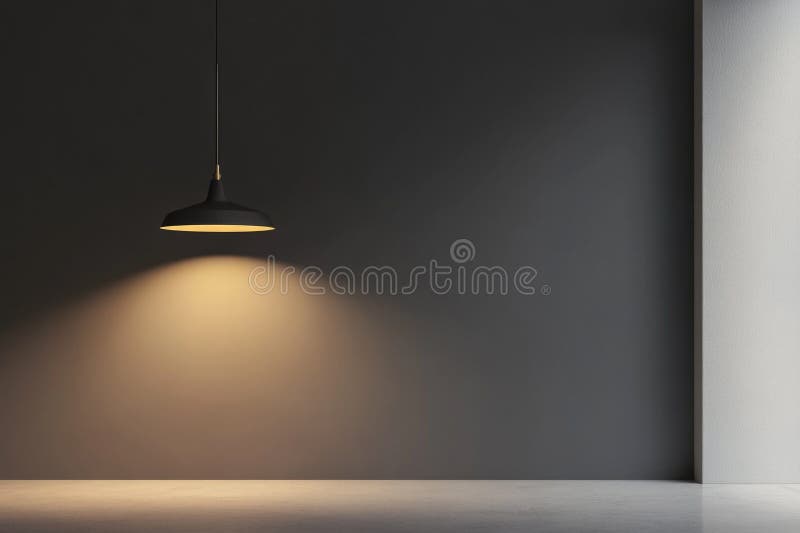 Empty Room Single Light Source Wall Stock Photos - Free & Royalty-Free ...