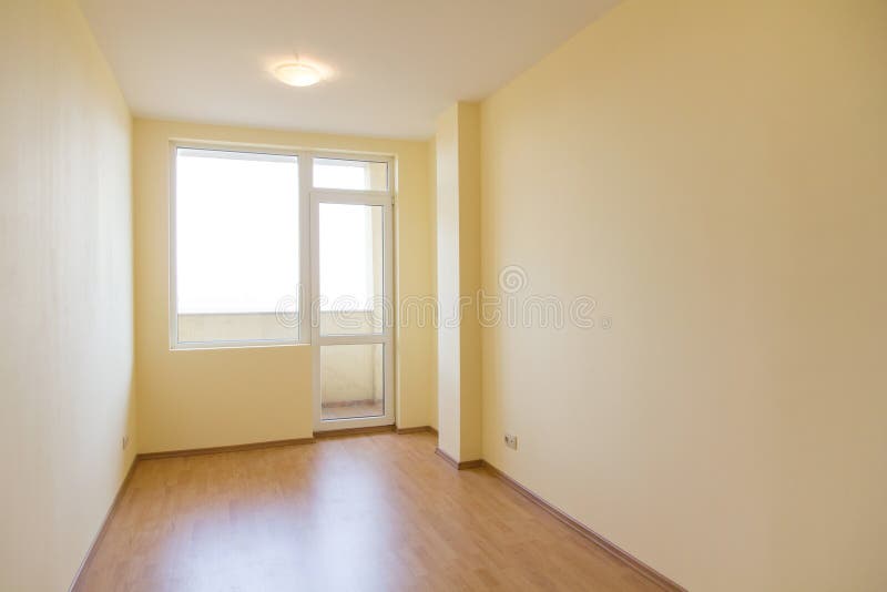 Empty room stock image. Image of windows, small, room - 50017463