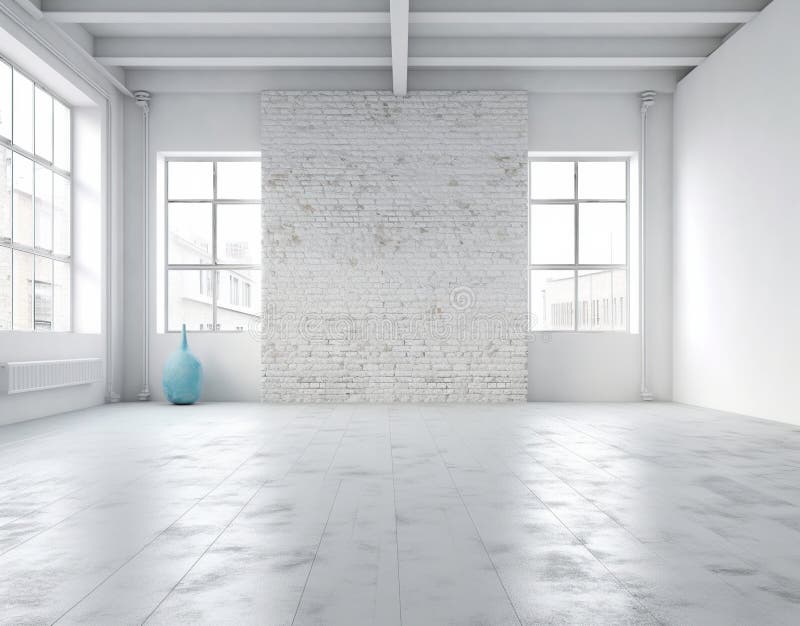 Empty Room Space for Your Imagination Stock Illustration - Illustration ...