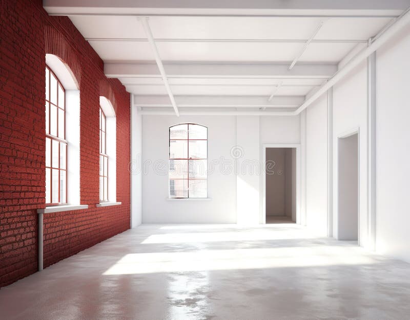 Empty Room Space for Your Imagination Stock Illustration - Illustration ...