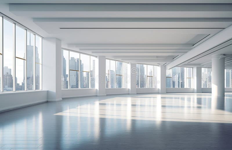 Empty Room Space for Your Imagination Stock Illustration - Illustration ...