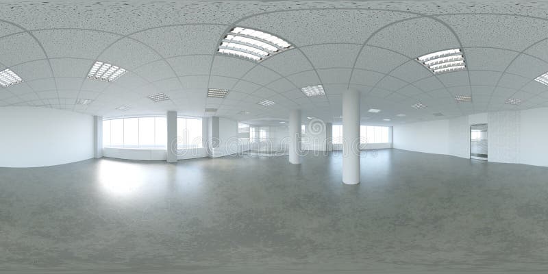 Spherical Panorama of the Interior, 3D Illustration, Render Stock ...