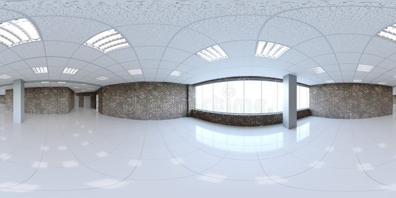 Spherical Panorama of the Interior, 3D Illustration, Render Stock ...