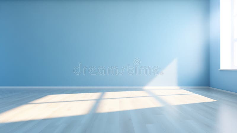 Empty Room. Sun Rays Come through the Window Stock Illustration ...