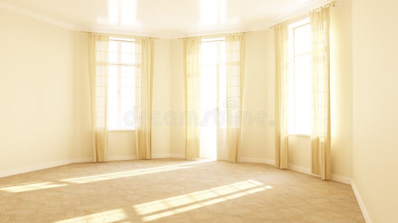 Empty room with sunlight stock footage. Video of home - 216539374