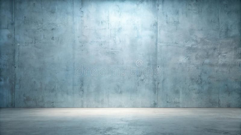 Empty Room with Textured Concrete Wall and Floor. Generative AI Stock ...