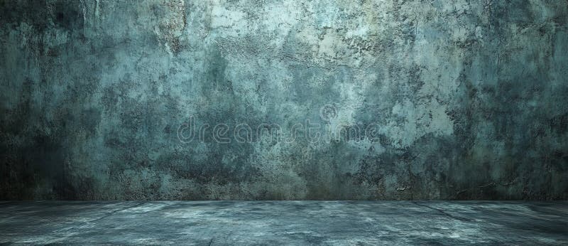 An Empty Room with Textured Dark Walls and Textured Dark Floors Stock ...