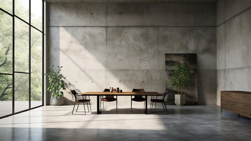 The Empty Room and Tidy, Concrete Flooring Concrete, the Room Double ...