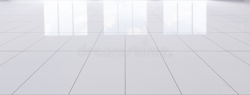 Empty room and tile floor stock illustration. Illustration of ...