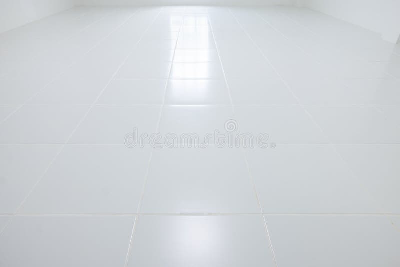 Empty Room with Tile Floor Suit for Background Stock Photo - Image of ...