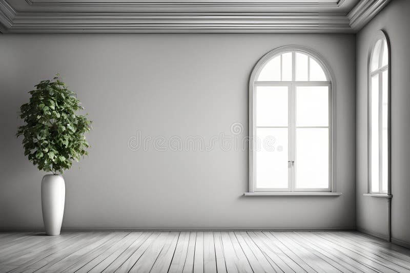 Empty Room To Place Your Concept, Object or Idea Stock Illustration ...