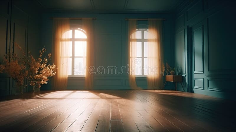 Empty Room Two Windows Stock Illustrations – 1,073 Empty Room Two ...