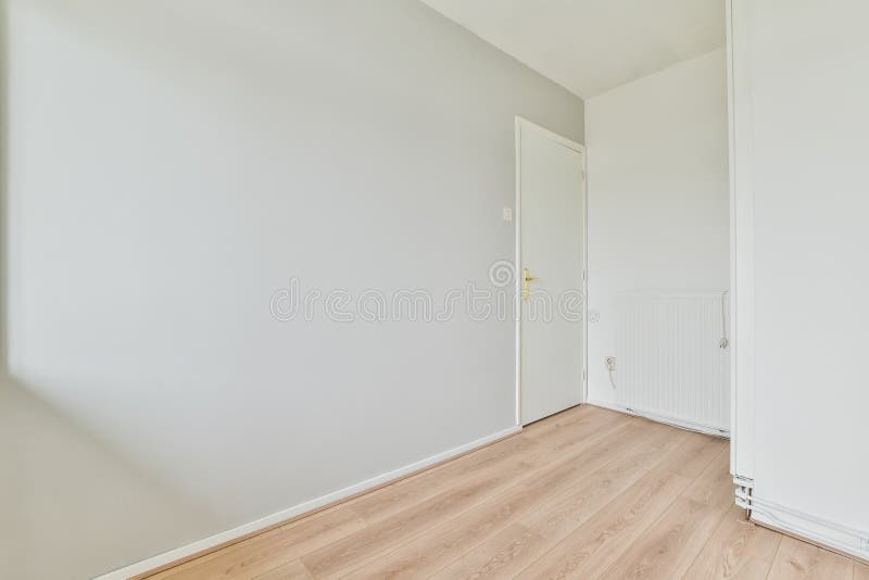 Simple empty white room stock image. Image of bright - 245575591