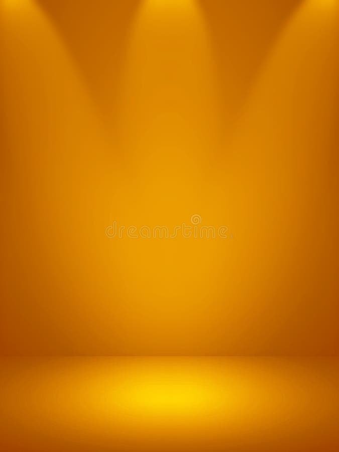 Yellow Studio Room Background Used for Product Display, Banner ...