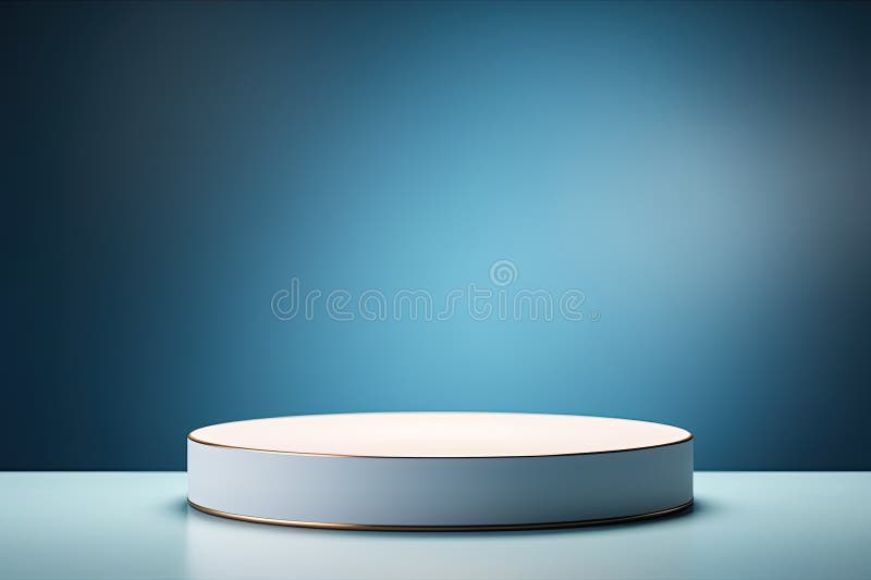 Empty Round Cylinder Platform Podium for Product or Cosmetics ...