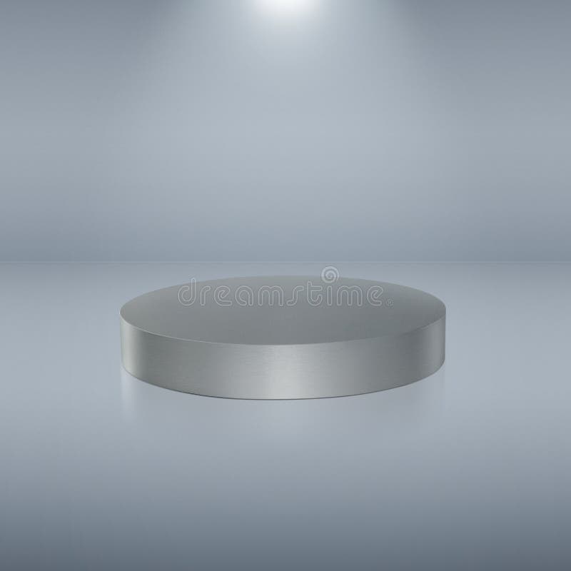 Empty Round Pedestal for Display. Platform for Design Stock ...