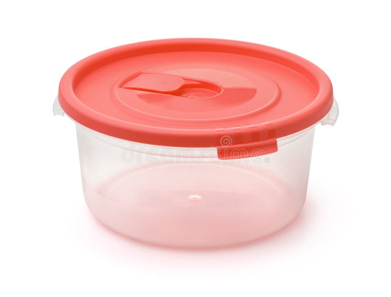 Reusable Translucent Storage Plastic Food Container Stock Image - Image ...