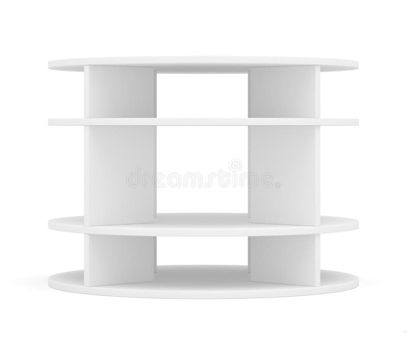 Empty Round Shelf for Exhibition Stock Illustration - Illustration of ...