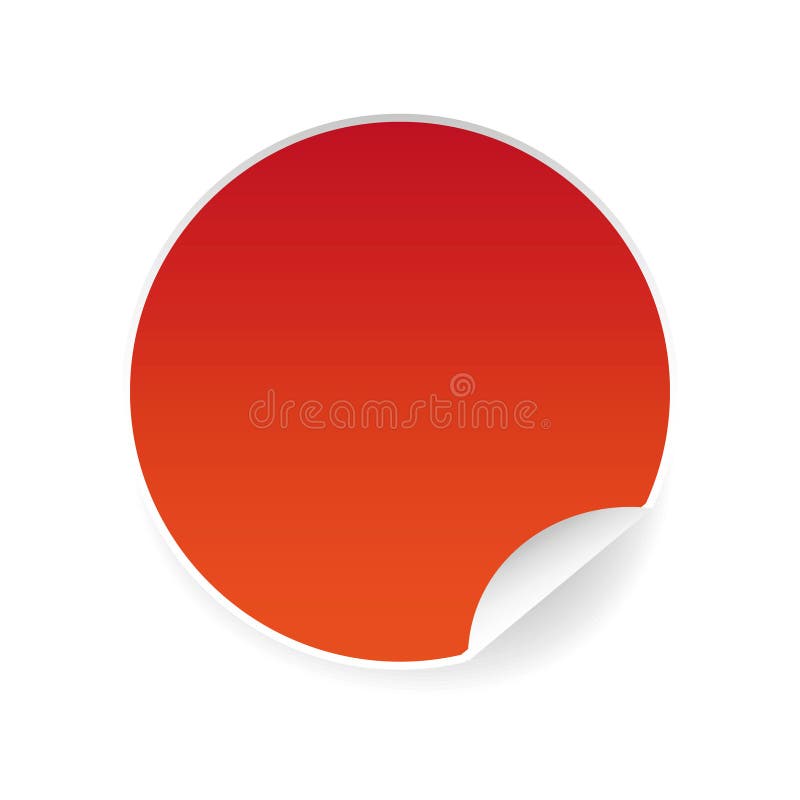 Empty label red sticker stock vector. Illustration of sticker - 108990770