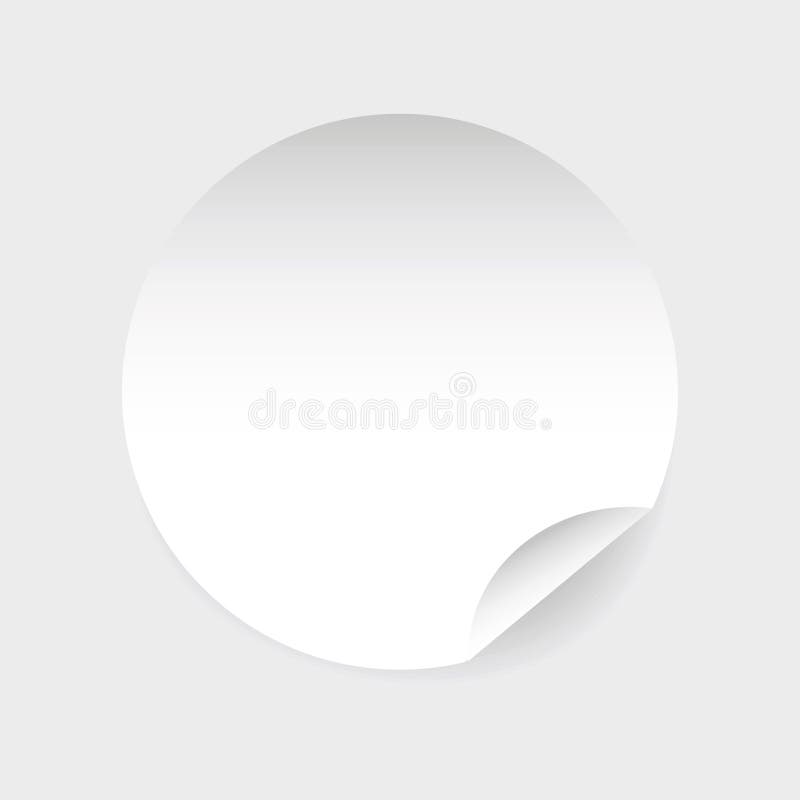 Empty round sticker label stock vector. Illustration of business ...