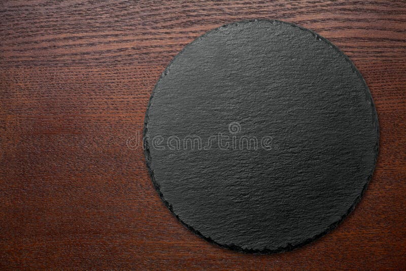 Empty round stone plate stock image. Image of dish, board - 119846291