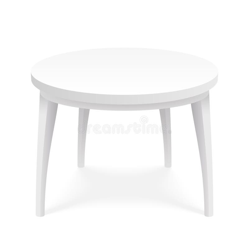 Empty Round Table Platform Stand Surface Isometric Top Isolated Product ...