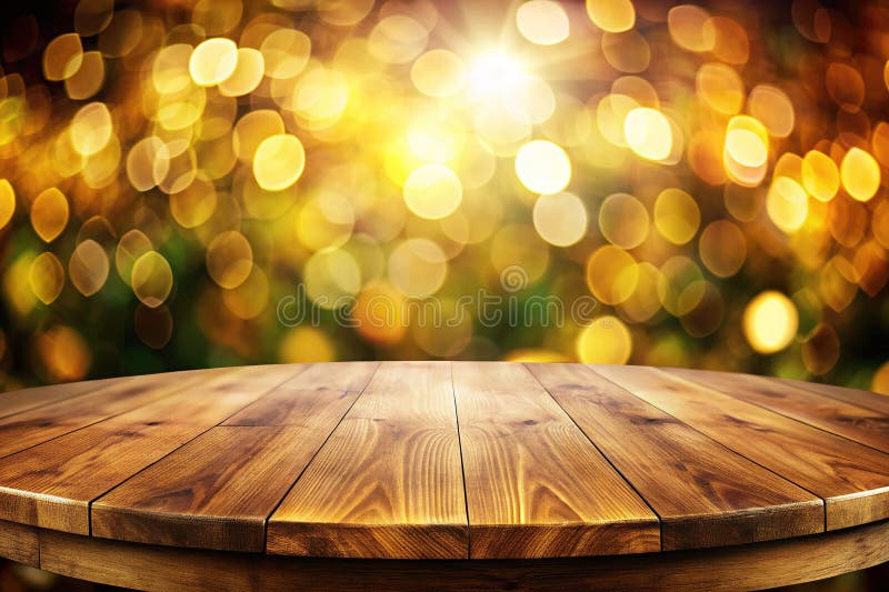 Empty Round Wooden Tabletop with Transparent Background Versatile ...