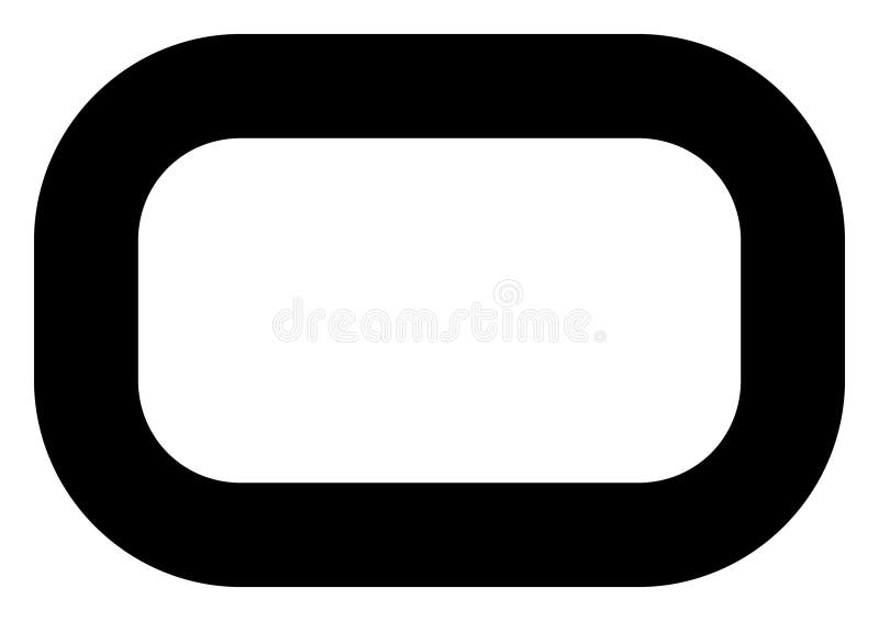 Rounded Rectangle Outline Stock Illustrations – 571 Rounded Rectangle ...