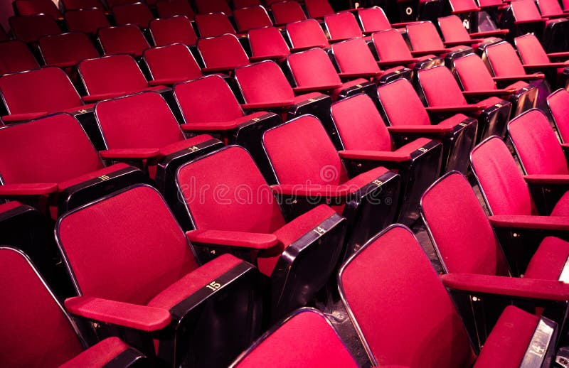 Rows of Empty Theater Seats Stock Photo - Image of light, opera: 36299406