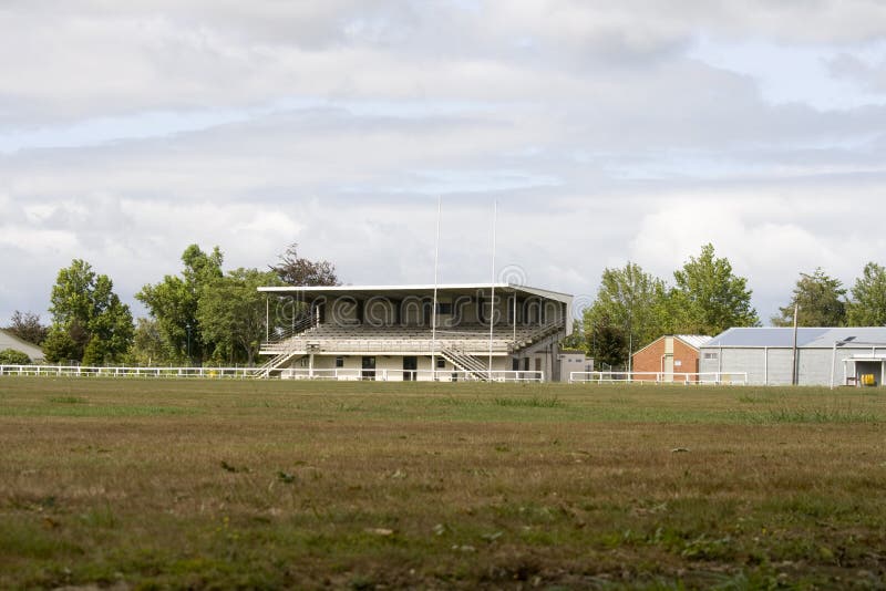 Empty rugby field with stock image. Image of grass, open - 9455081