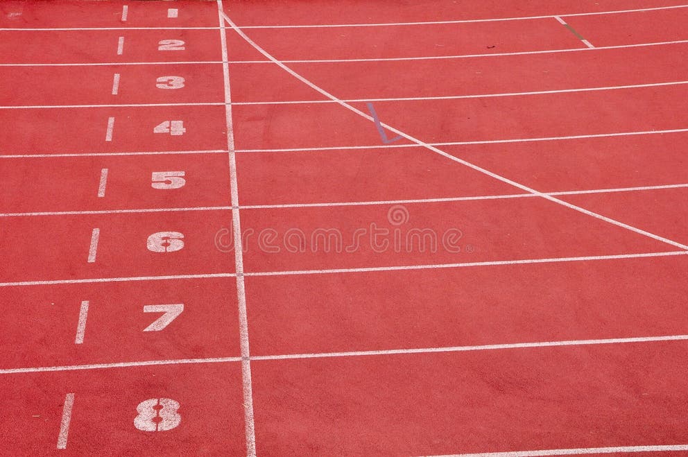 Empty running lane stock photo. Image of fitness, lanes - 15369200