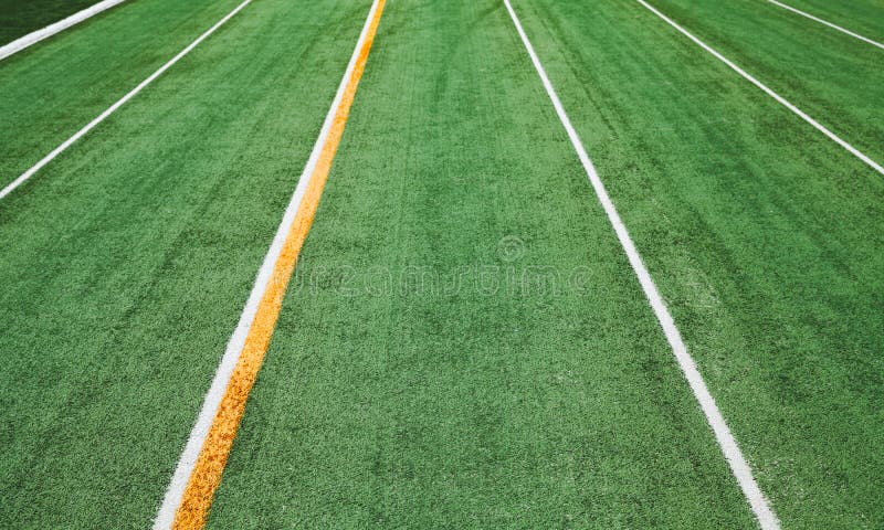 Empty Green Running Track Background Stock Image - Image of line ...