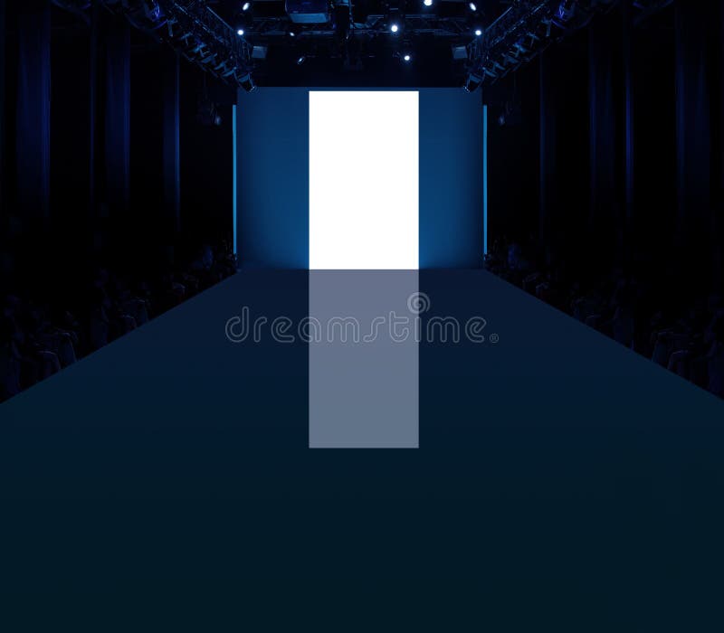 Empty Runway stock image. Image of background, show, stage - 28136159