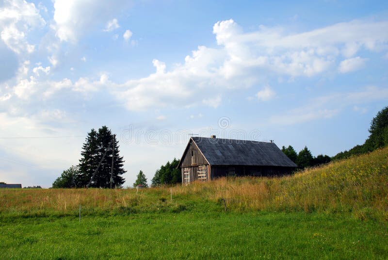 Empty rural house stock image. Image of fade, rural, lithuania - 29004811