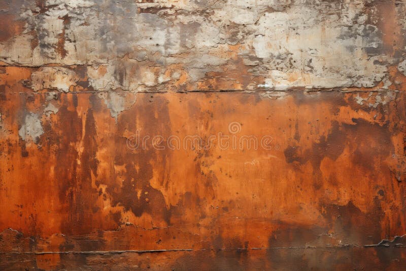Empty Rusted Metal Sheet Background Texture. Generative AI Stock Image ...