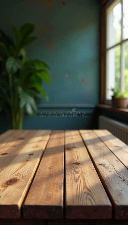 Empty Rustic Wooden Tabletop, Room Background, Empty, Space Stock ...