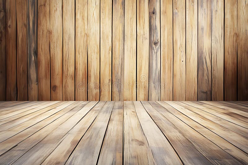 An Empty Rustic Wooden Wall and Floor Texture for Product Disply Stock ...