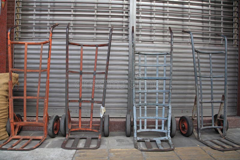 Empty sack barrow stock photo. Image of equipment, pushkart - 37971500