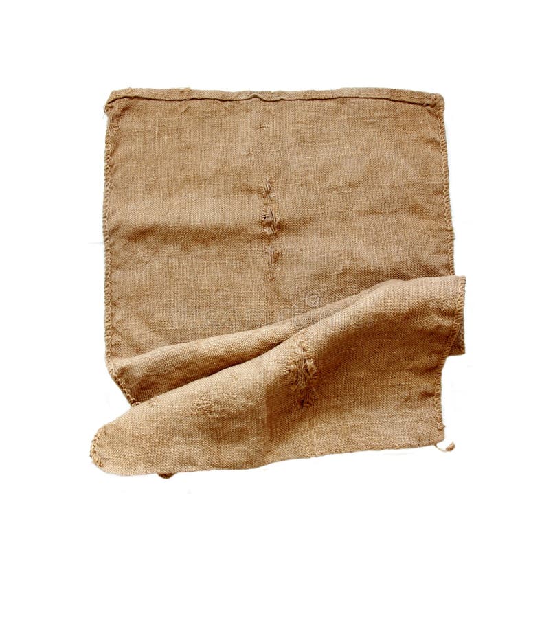 Empty Sack Isolated on White Stock Photo - Image of blank, empty: 100116576