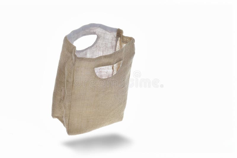 Empty Sack Shopping Bag Container Stock Image - Image of isolated ...