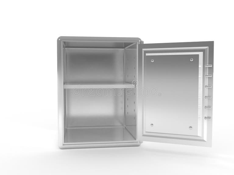 Empty Safe stock illustration. Illustration of storage - 16128465
