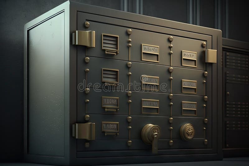 Empty Safe Deposit Box for Keeping Documents and Valuables in Vault ...