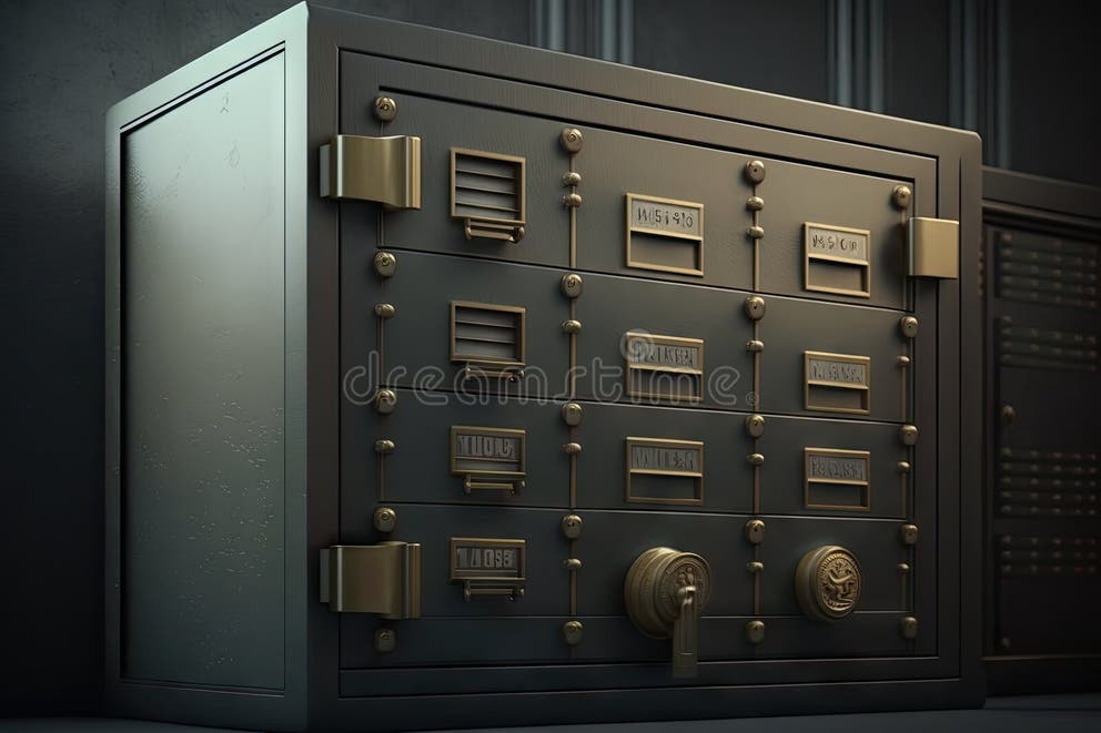 Empty Safe Deposit Box for Keeping Documents and Valuables in Vault ...