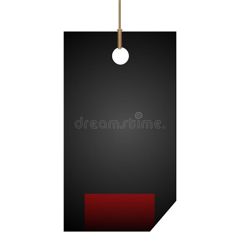 Empty Red Hot Sale Label, Tag with String Stock Vector - Illustration ...