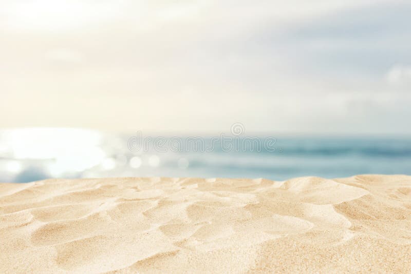 Empty Dry Sand Land Near the Sea in the Evening Stock Image - Image of ...